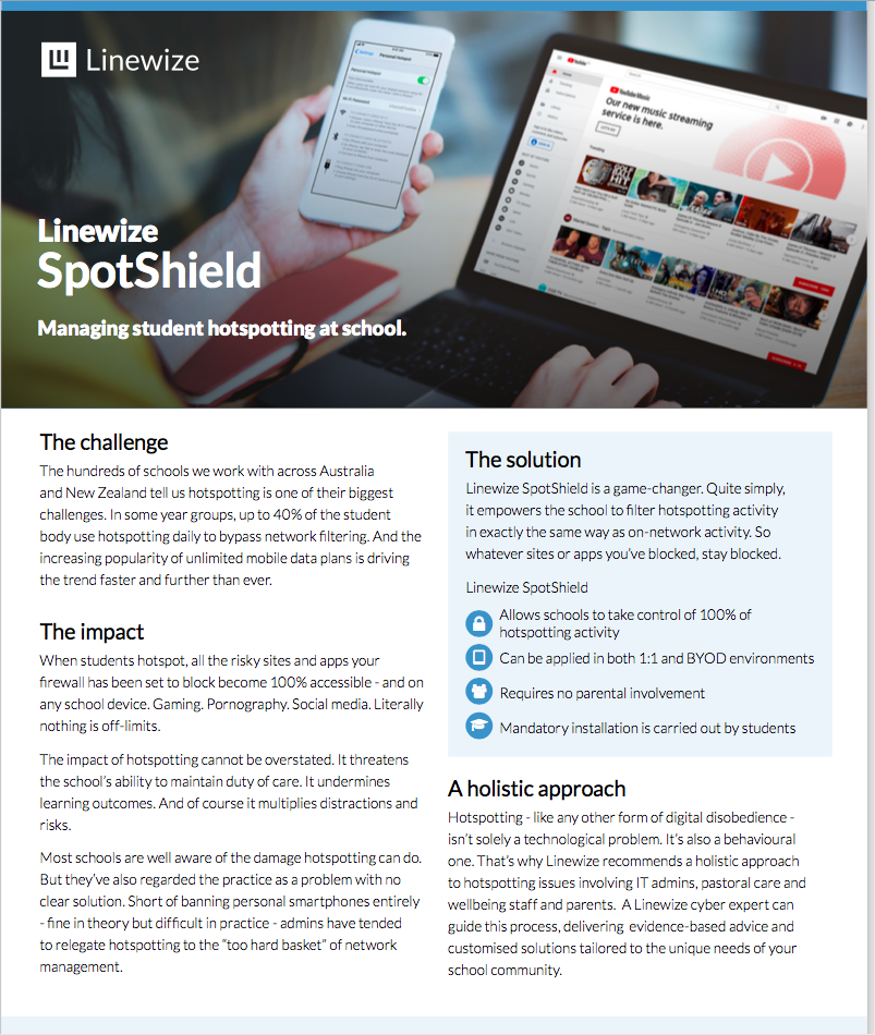 Linewize - Product Guides | Comprehensive Guides for Education Providers